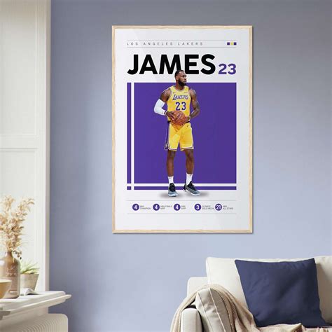 Lebron James Poster Sports Poster Full Size Poster Ready To Hang