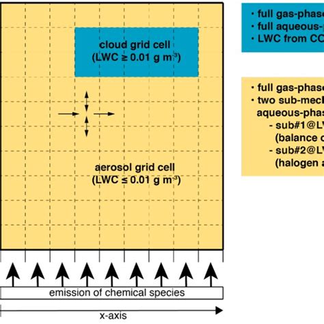 Schematic Representation Of The Multiphase Chemistry Treatment In