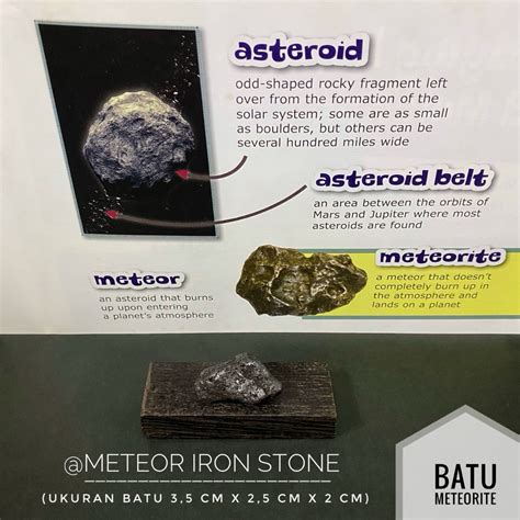 Jual Meteor Iron Stone A13 Atau Meteorite Stone Atau Batu Asteroid Atau Campo Del Cielo