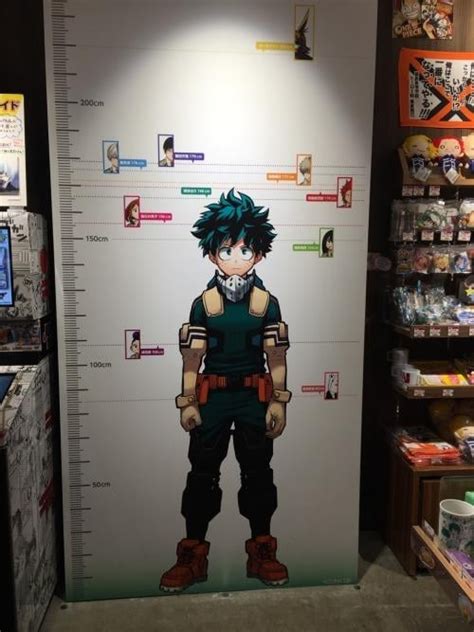 Height Of Bnha Characters Character Height Chart R