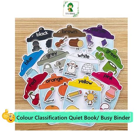 Handmade Colour Classification Quiet Book Busy Binder Shopee Malaysia