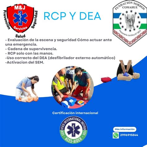 Curso De Rcp Y Dea Fundación Sordos Comahue