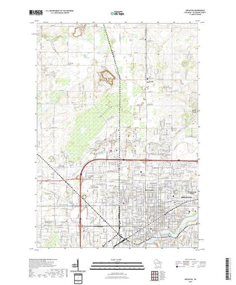 Us Topo 7 5 Minute Map For Appleton Wi American Map Store