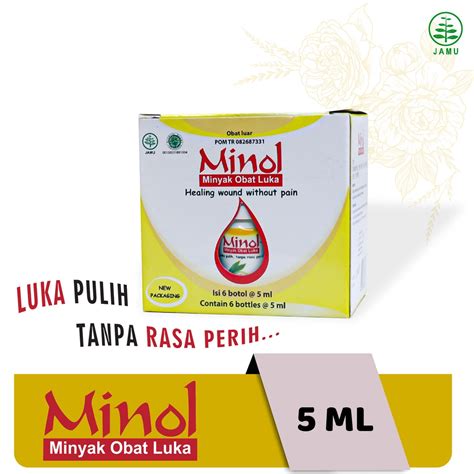 Jual Minol Obat Luka Minyak Infeksi 5 Ml Shopee Indonesia