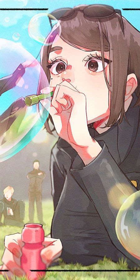 Phone Wallpaper Satoru Gojo Suguru Geto Shoko Ieiri Jujutsu Kaisen