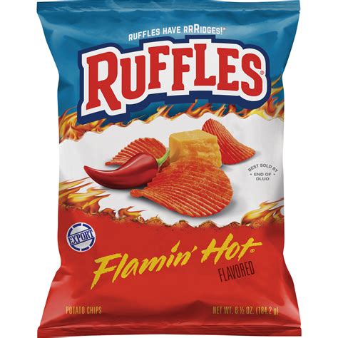 Ruffles Flamin Hot Flavored Potato Chips 1842 G Online At Best Price