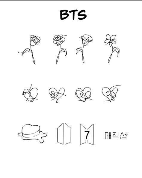 Pin By Milla Guaiume On Lamik Logo🌸 Bts Tattoos Army Tattoos Small Tattoos