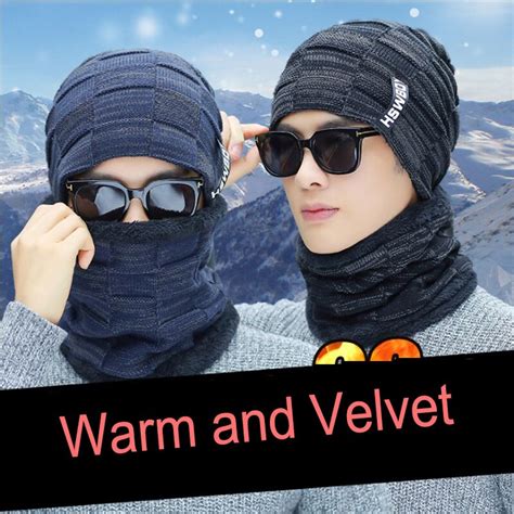 Calymel Sjaal En Muts Sets Eenvoudige Halsdoek Man Grandado