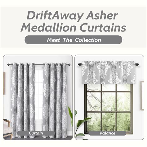 Driftaway Curtains For Bedroom Room Darkening Blackout Curtain 84 Inch