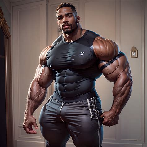 The Beefiest Man Ever Enormously Beefy Black Man With Absolutely