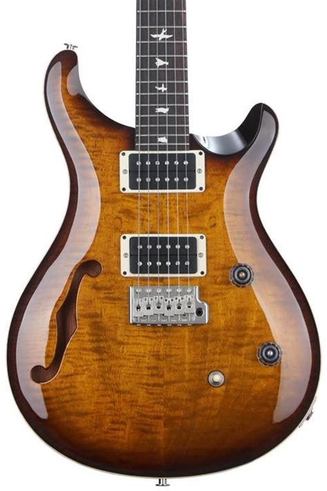 Prs Ce 24 Semi Hollow Electric Guitar Amber Burst Sweetwater