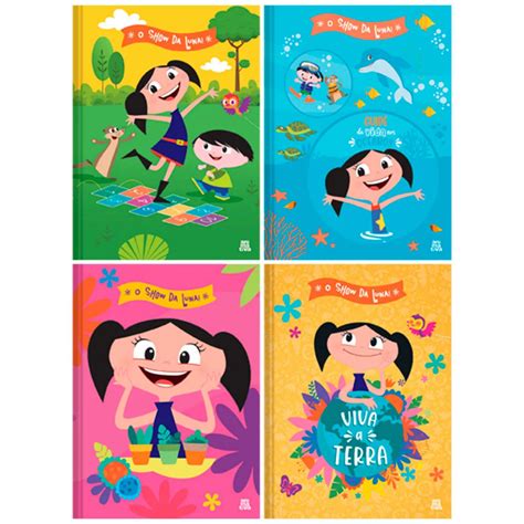 Caderno Brochura Capa Dura Show Da Luna 80 Folhas Animativa Shopee