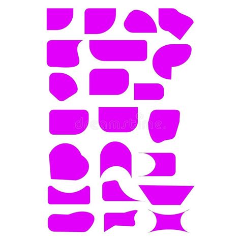 Abstract Shapes Design For Graphic Textbox Stock Vector Illustration