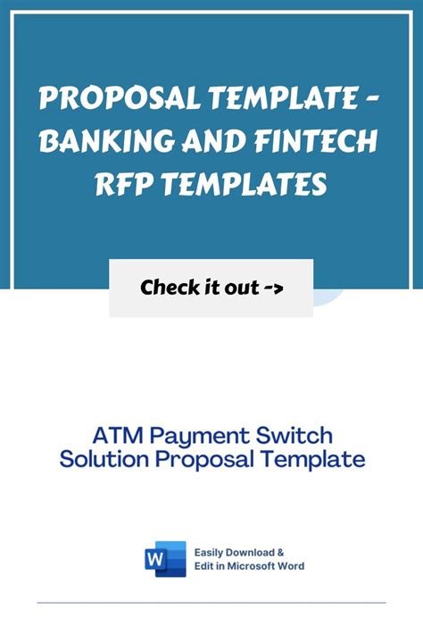 Banking And Fintech Rfp Templates