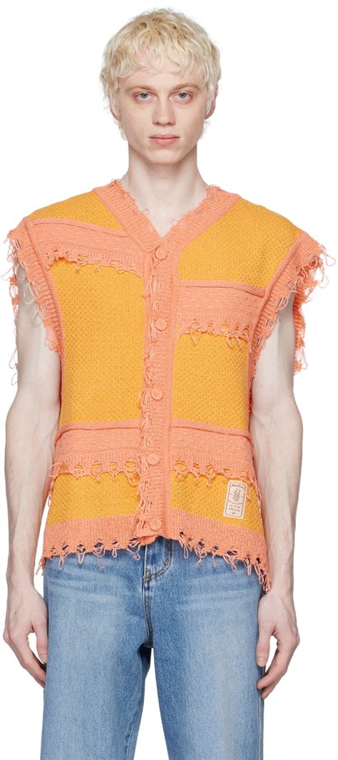 ader error orange sevra vest ader error