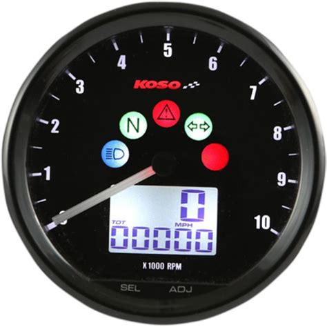 Koso North America Black Tnt D64 Multimeter Ba058100 Dennis Kirk