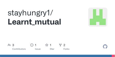 Github Stayhungry1learntmutual