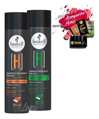 Kit Haskell Pra Ele Sh Anticaspa Sh Cabelo E Barba 250ml Mercadolivre
