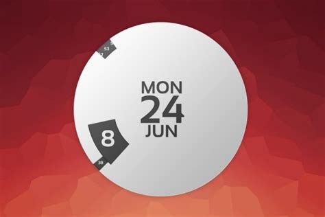 Glimpse Clock Rainmeter Skin