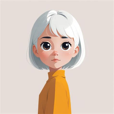 Premium Ai Image Cute Cartoon Girl Vector Illustration Cute Cartoon
