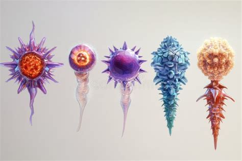 Evolution Of Virus Forms Showcasing Progression From Basic To Complex