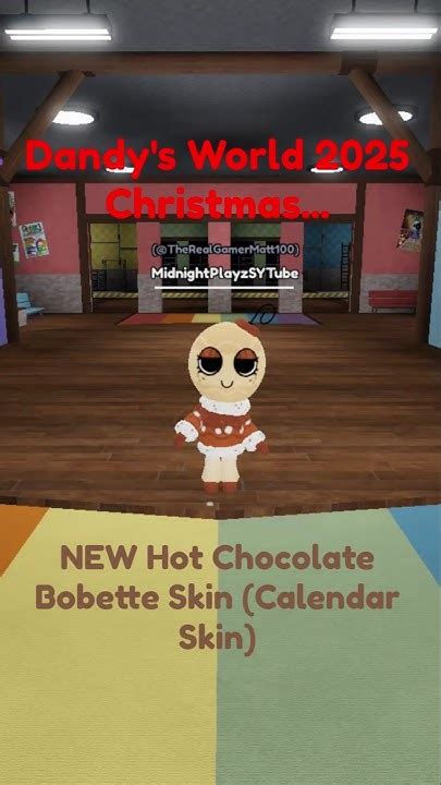 Dandys World New Hot Chocolate Bobette Skin Calendar Reward Skin