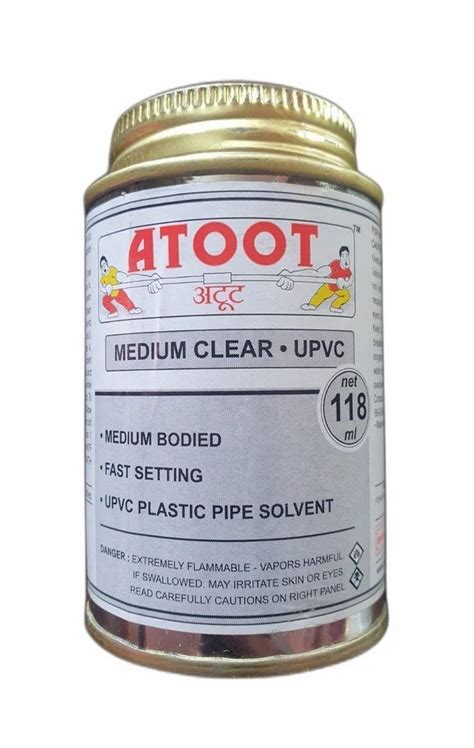 Atoot Upvc Pipe Solvent 100ml Tin Can At ₹ 82piece In Laksar Id