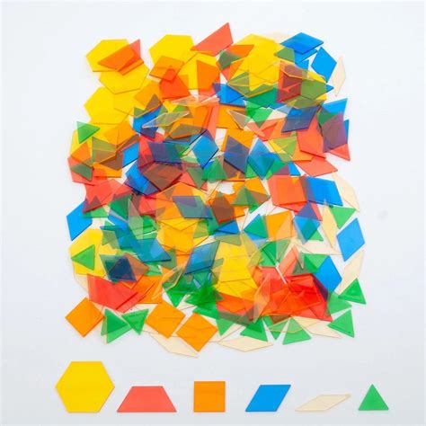Translucentt Pattern Blocks The Dyslexia Shop