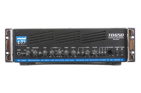 Ebs Td 650 Bass Head Amplifier 530w 2000s Sweden Reverb Australia