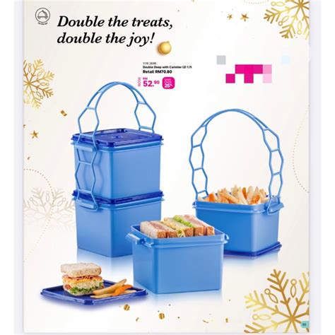 Tupperware Double Deep With Cariolier 1 7l Shopee Malaysia