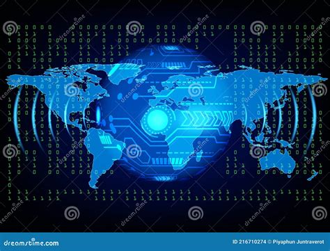 Graphics Design Illustration Digital Circuit With Binary Coded Decimal