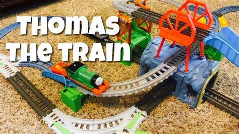Building Thomas The Train Track Using Motorized Trains Youtube