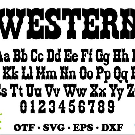 Letras Vaqueras Svg Etsy México