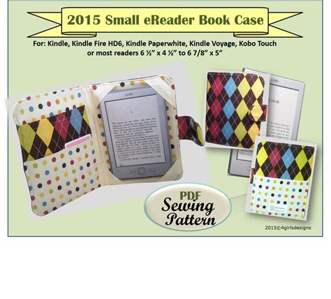Padded Small Ereader Book Case Pdf Instant Download Make It Etsy Uk