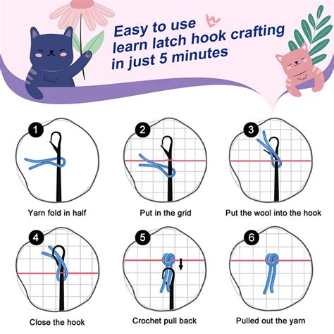 Traveling Sea Turtle Latch Hook Pillow Kit Crochet Cushion For Adult