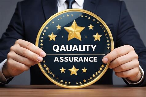 Quality Assurance Concept Business People Show High Quality Assurance