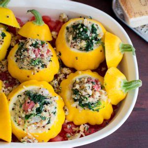 Italian Stuffed Patty Pan Squash Healthy World Cuisine