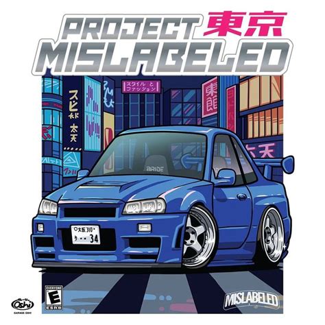 Nissan Skyline R34 Chibi Car Art Nissan Skyline Art Cars Car