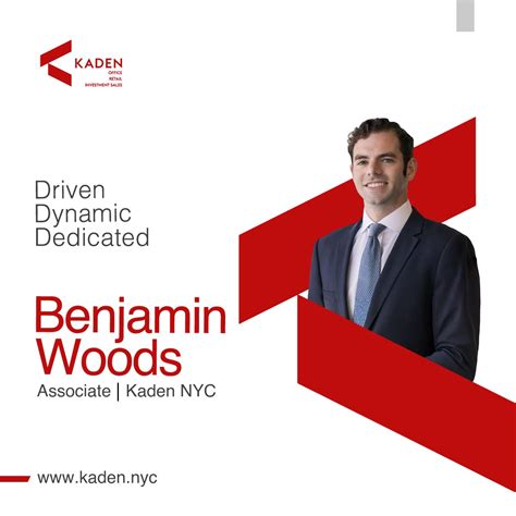 Excited To Welcome Benjamin Woods To The Team At 𝗞𝗮𝗱𝗲𝗻 𝗡𝗬𝗖 Benjamin Brings Energy Focus And A