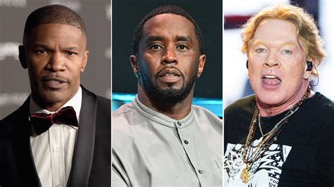 Jamie Foxx Axl Rose Sean Combs Among Vips Named In Sex Abuse Suits