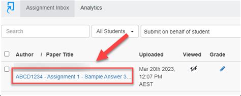 Create A Turnitin Standard Rubric Original Elearning University Of Queensland