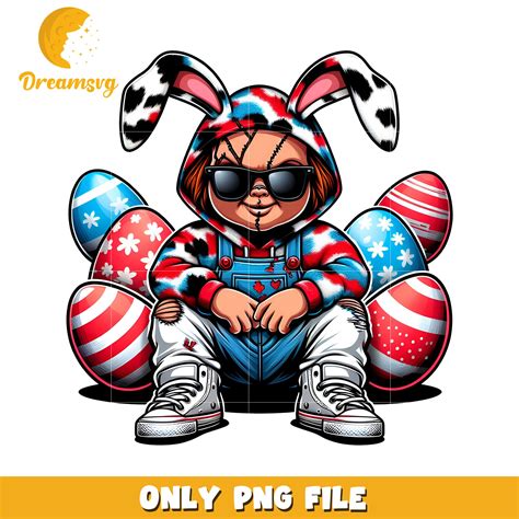 Chucky Easter Bunny Png Patriotic Holiday Design Dreamsvg Store