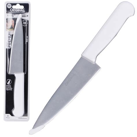 Faca De Carne Inox 6 Cabo Branco Premium Shopee Brasil