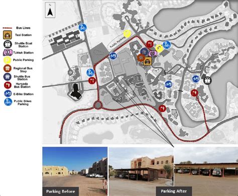 Map Showing Proposed Parking Bus Stops Mobility Interventions And New