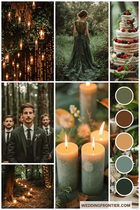Lush Forest Green Wedding Ideas For Wilderness Green Themed Wedding