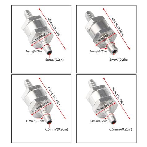 Aluminum Alloy One Way Fuel Pump Check Valve Gasol Grandado