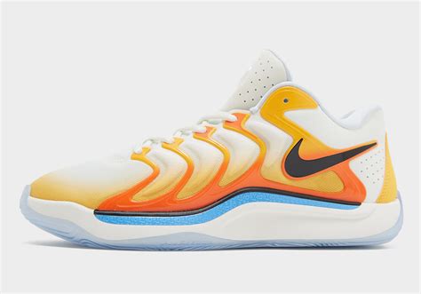 Nike Kd 17 University Gold Black Safety Orange Fj9487 700