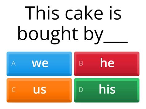 Passive Voice Pronouns Quiz