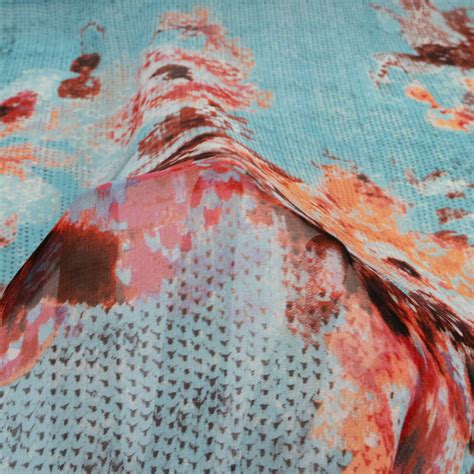 Silk Printed Chiffon Deadstock Gemma Fabric Box