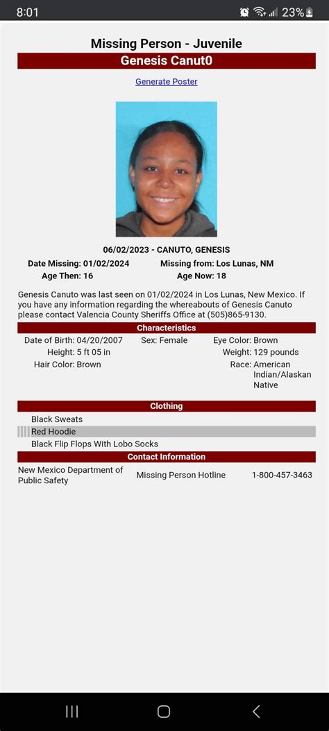 Missing Missing Girls And Young Women From New Mexico